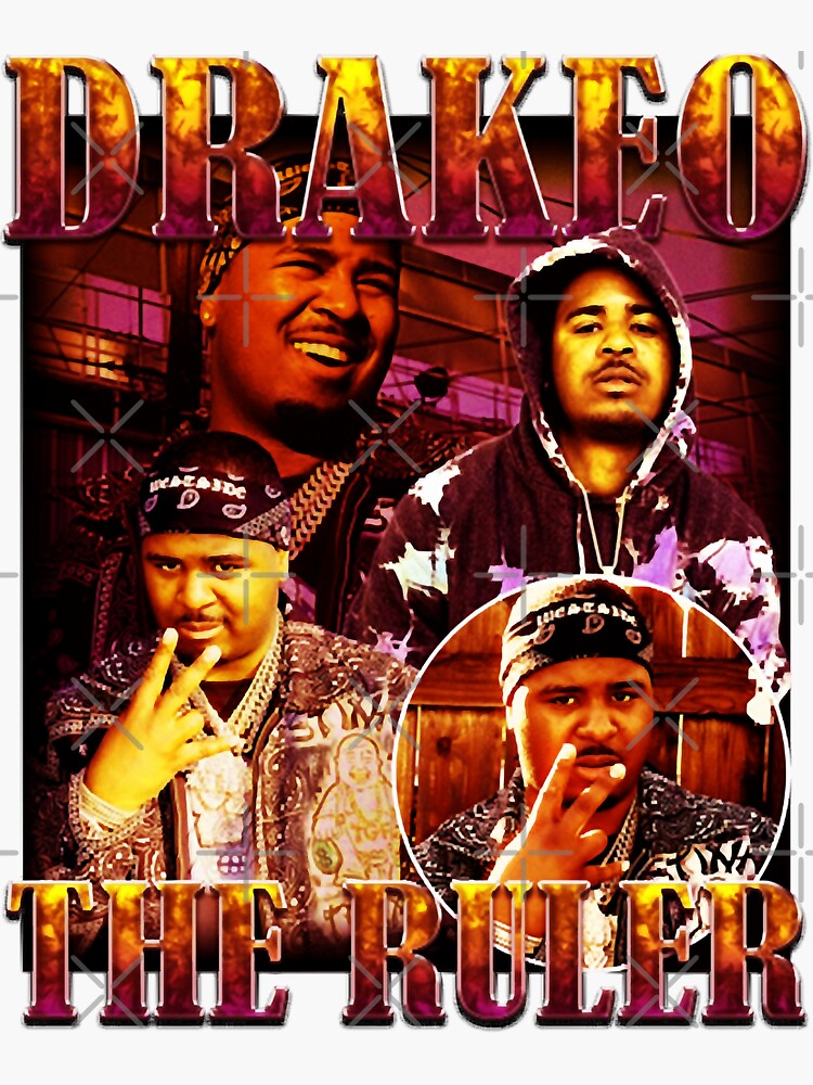 "Drakeo The Ruler Vintage" Sticker by SapphireWatson | Redbubble