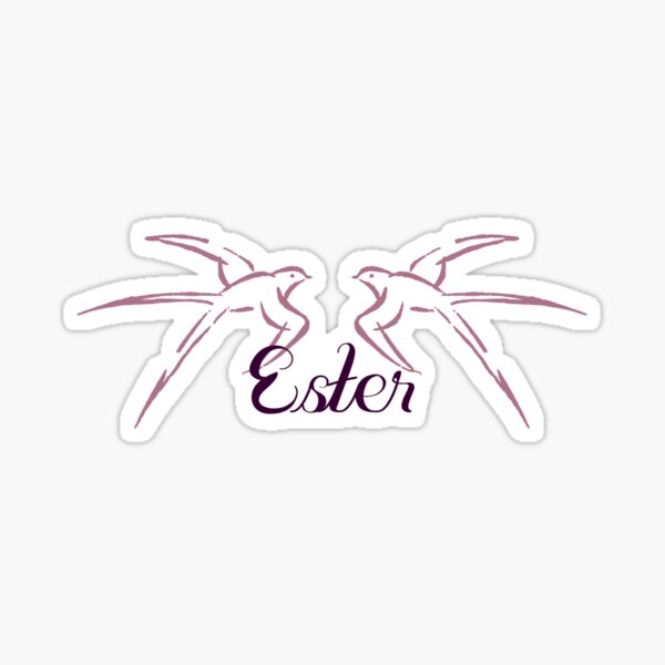 "Ester" Sticker by vintage-sigh | Redbubble