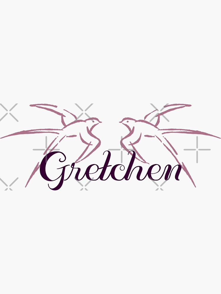 "Gretchen" Sticker by vintage-sigh | Redbubble