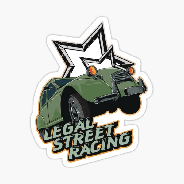 "Legal Street Racing - 2CV Ente - legal street racing" Sticker by ...
