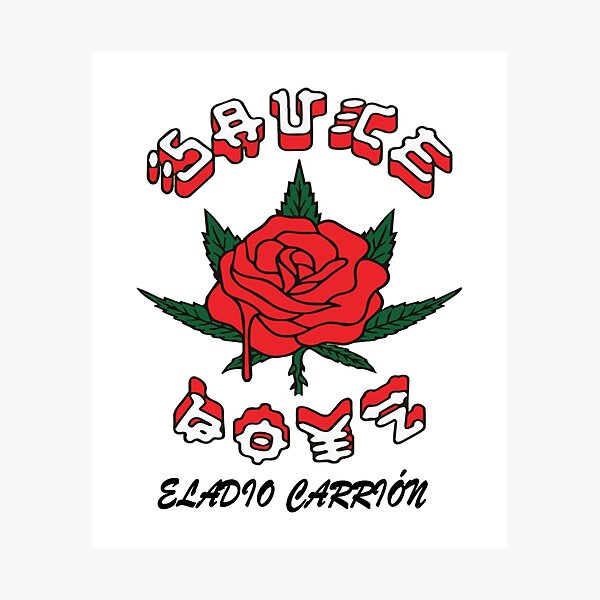 "Eladio Carrion Merch Eladio Carrion Sauce Boyz Roses" Photographic ...