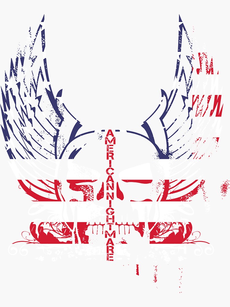 "American Nightmare" Sticker by TokoBuEva | Redbubble