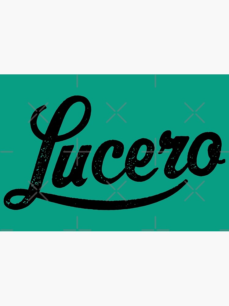 "Lucero Band Text Logo" Poster for Sale by LYLEESTORE | Redbubble