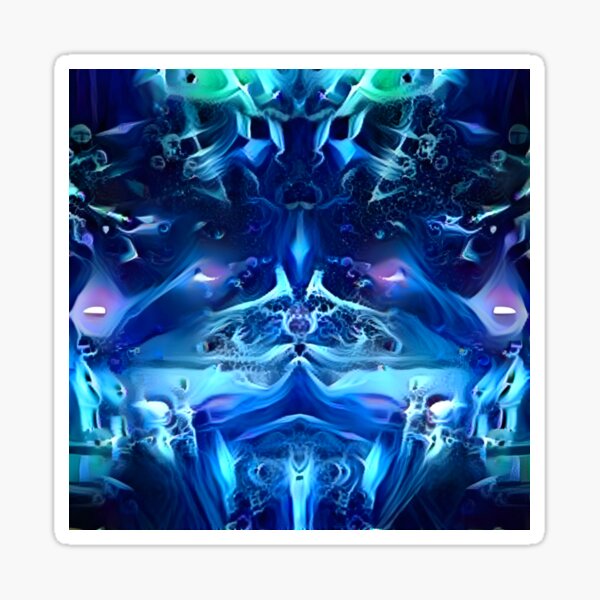 "Deep Blue" Sticker by Rumrabbit82 | Redbubble