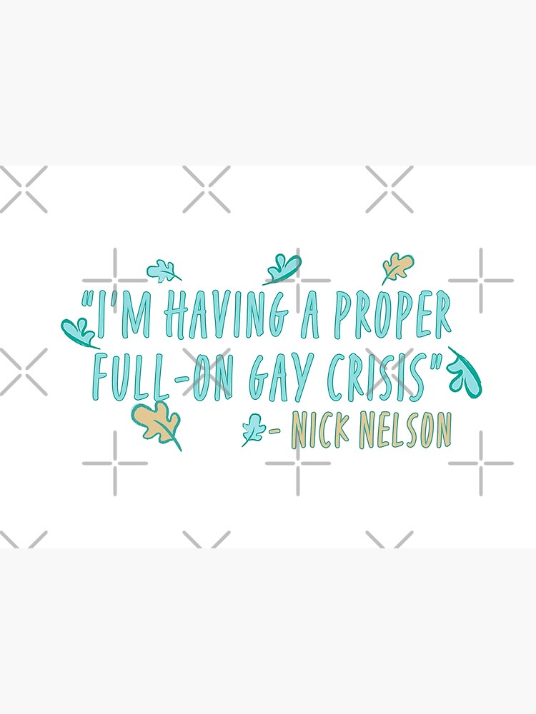 "Heartstopper Nick Nelson quote" Art Print by SouthKarolina | Redbubble