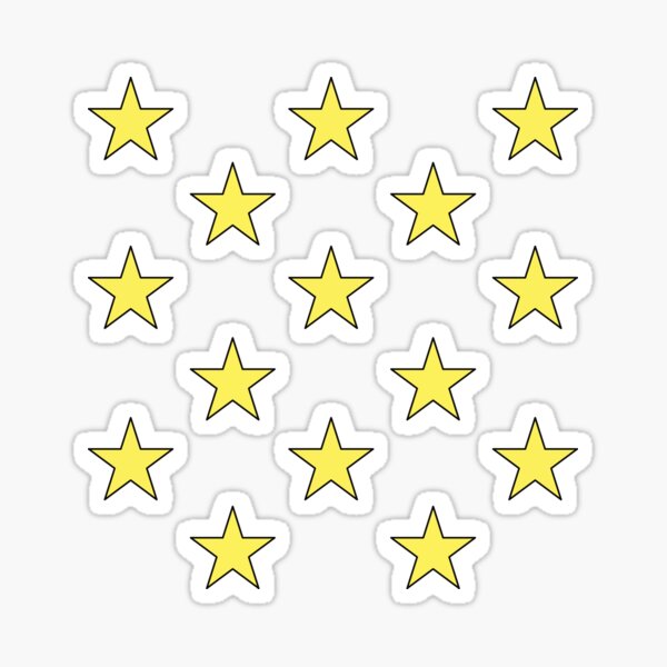 "Yellow Stars Mini Pack" Sticker by Joy-Publishing | Redbubble