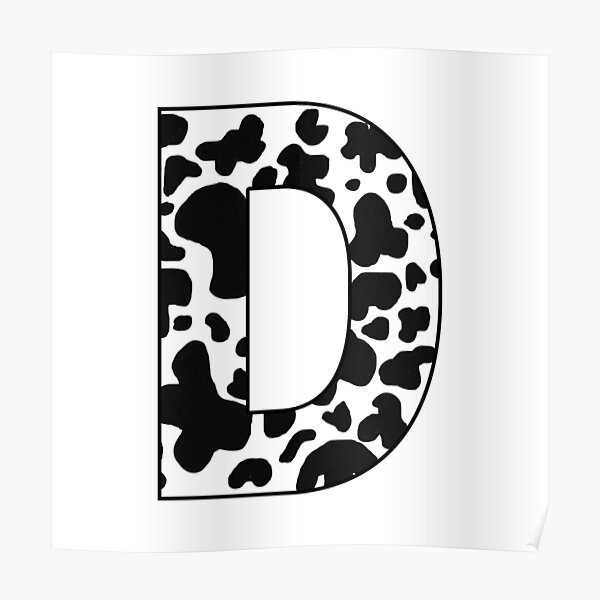 "Initial Letter D" Poster for Sale by KGoPrintables | Redbubble