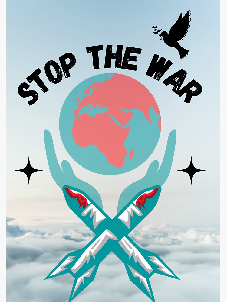 "STOP WAR" Sticker for Sale by Pramodittiwari | Redbubble