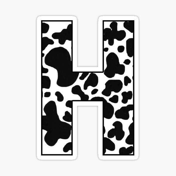 "Initial Letter H" Sticker for Sale by KGoPrintables | Redbubble