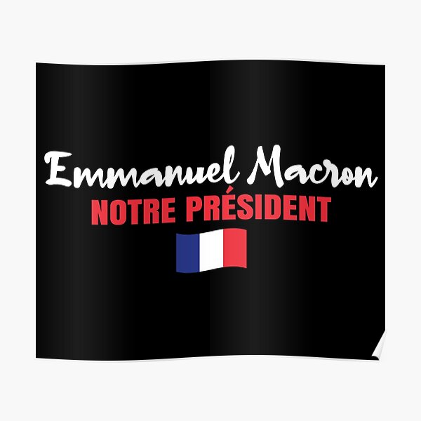 "Emmanuel Macron" Poster for Sale by Color-mypalette | Redbubble