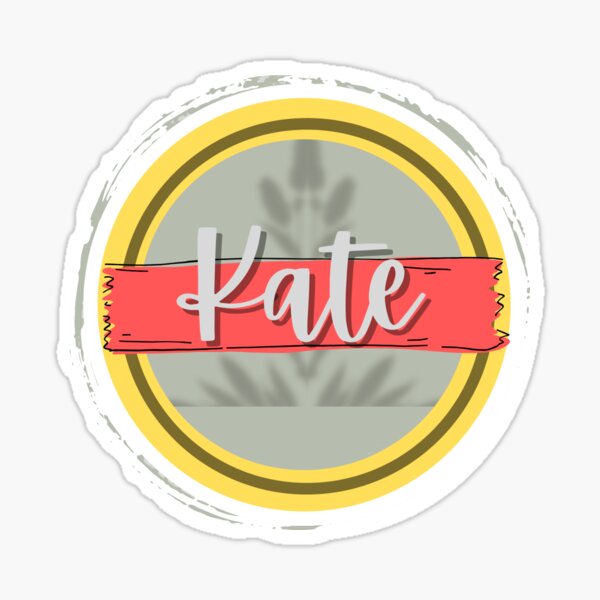 "Name Kate" Sticker by Xodin | Redbubble