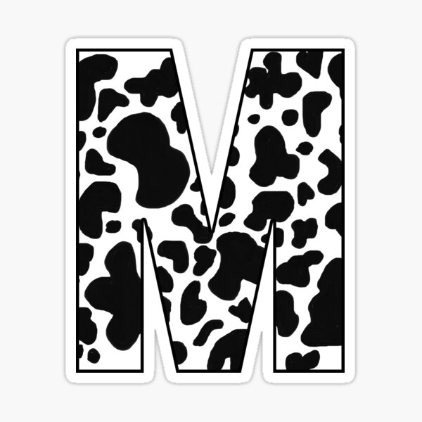 "Initial Letter M" Sticker by KGoPrintables | Redbubble