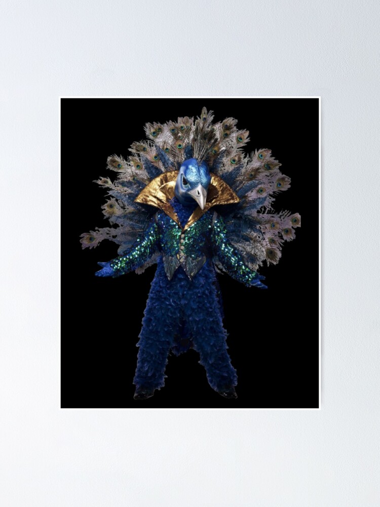 Masked Singer Us Season 1 Costume Peacock Poster For Sale By Wildwoodboard Redbubble