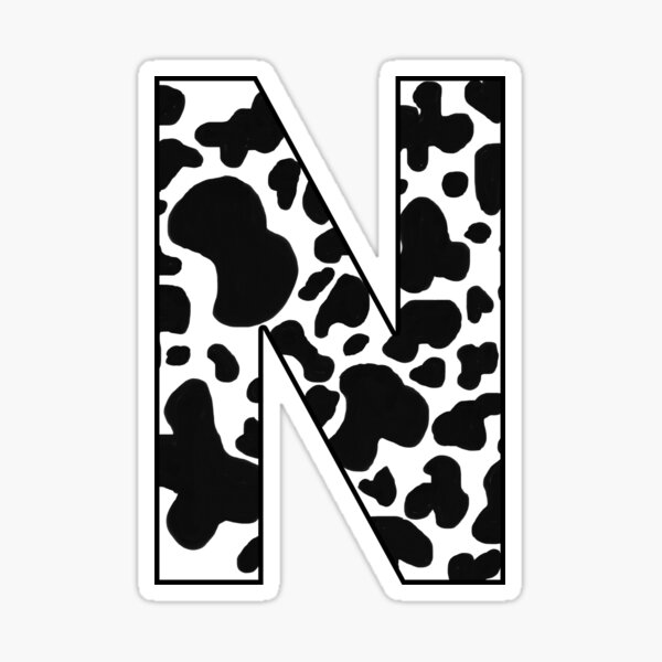 "Initial Letter N" Sticker for Sale by KGoPrintables | Redbubble