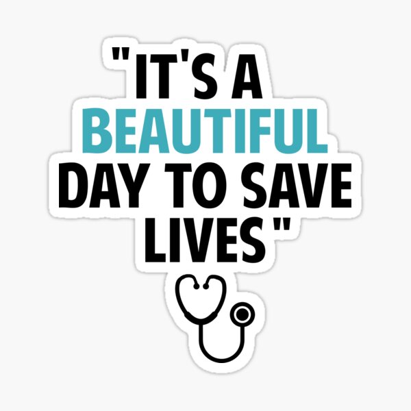 "Beautiful day" Sticker for Sale by GreysGirl | Redbubble