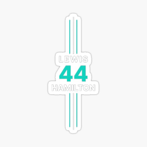 "Lewis Hamilton 44 Lewis Hamilton" Sticker by rosutoluke | Redbubble