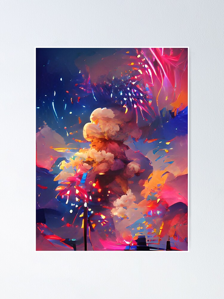 "Fireworks Gone Wrong" Poster for Sale by LABAZA | Redbubble