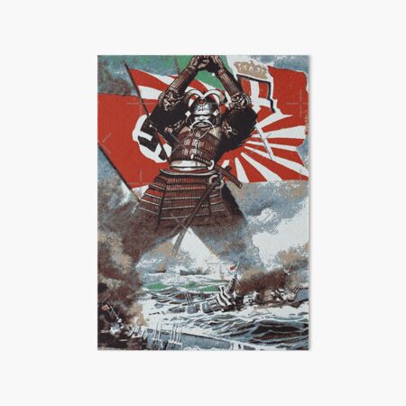 "Japanese WW2 Propaganda Samurai poster" Art Board Print for Sale by ...
