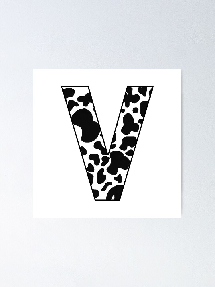 "Initial Letter V" Poster for Sale by KGoPrintables | Redbubble