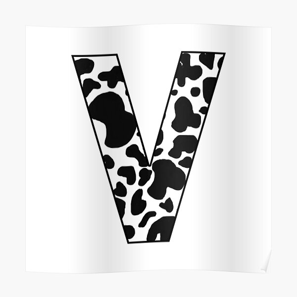 "Initial Letter V" Poster for Sale by KGoPrintables | Redbubble