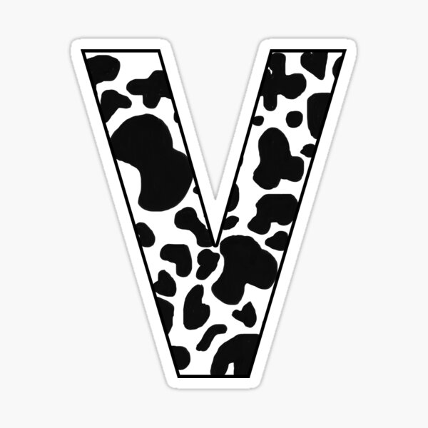 "Initial Letter V" Sticker for Sale by KGoPrintables | Redbubble