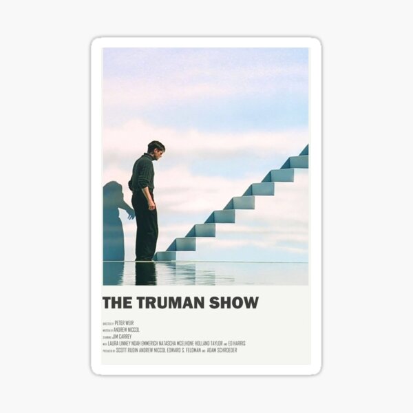 "The truman show movie poster" Sticker by danielherri | Redbubble