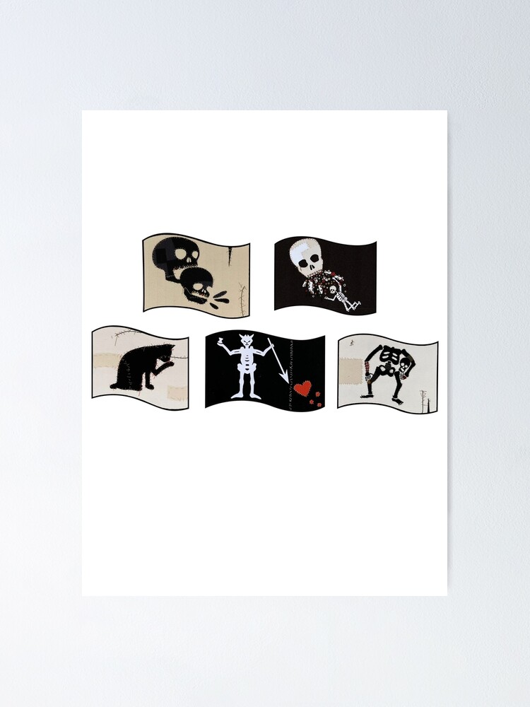 "Our Flag Means Death Flags" Poster for Sale by JoycePruit | Redbubble