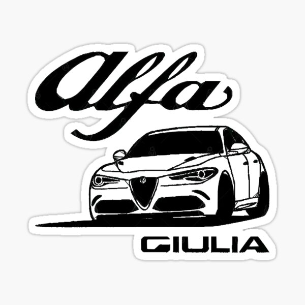 "ALFA ROMEO GIULIA " Sticker by RobertA2002213 | Redbubble