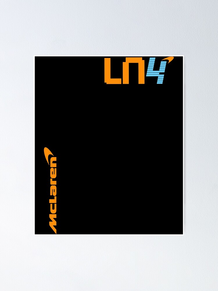 "Formula 1 LN4 Lando Norris Essential" Poster for Sale by ...