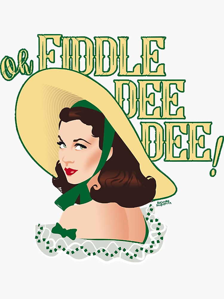 "OH FIDDLE-DEE-DEE! " Sticker for Sale by DebbieK8141592 | Redbubble