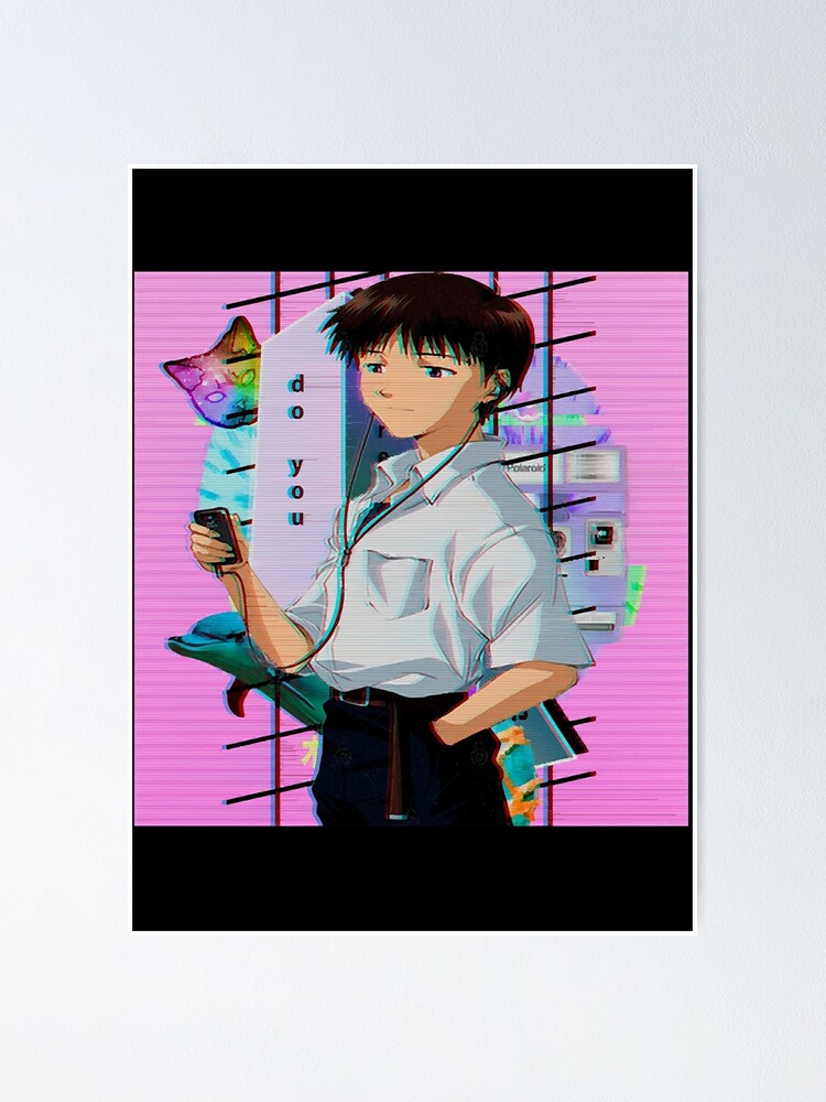 "Shinji Ikari Evangelion Aesthetic " Poster for Sale by MrDoug9063837 ...