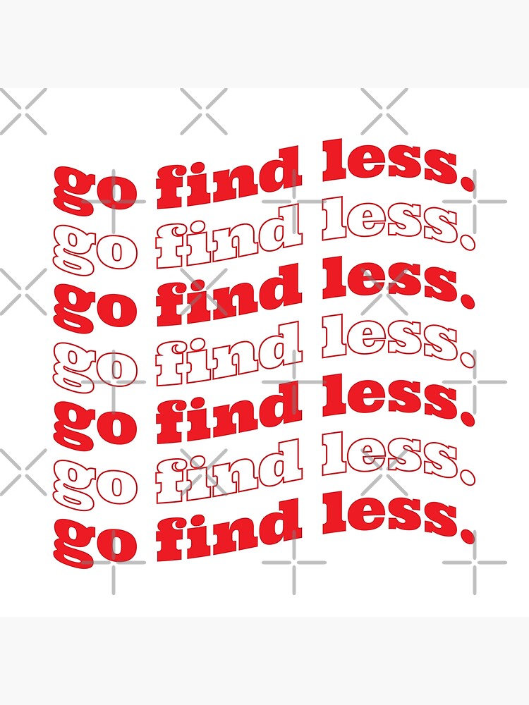 "Go Find Less Elyse Myers Inspired Design Red Repeating Wave Effect ...