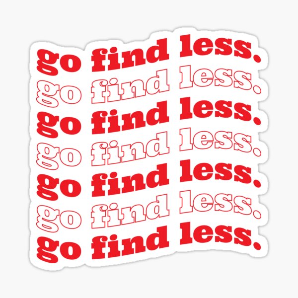 "Go Find Less Elyse Myers Inspired Design Red Repeating Wave Effect ...