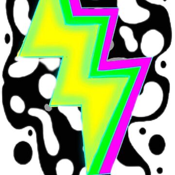 "Rayo Rock" Sticker by Trazoscreativos | Redbubble