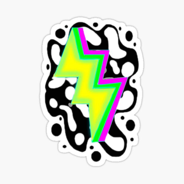 "Rayo Rock" Sticker by Trazoscreativos | Redbubble