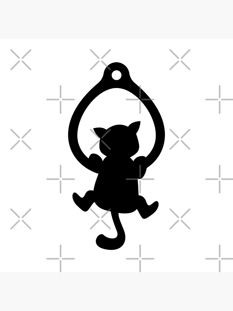 "Hanging Playing Cat" Poster for Sale by cartoon-stories | Redbubble