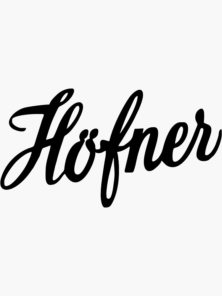 "Bestseller Hofner Logo Merchandise Essential T-Shirt" Sticker von ...