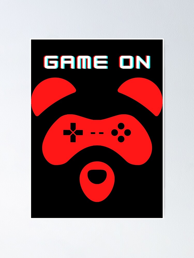 "Gaming red panda - gamer " Poster for Sale by Brandon4245447 | Redbubble