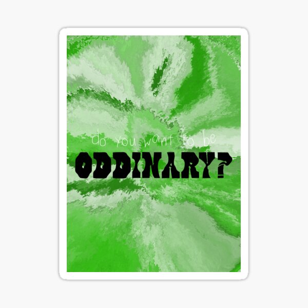 "ODDINARY (skz)" Sticker by 4chan-exe | Redbubble