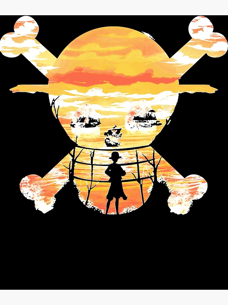 Lámina metálica «El logotipo del cráneo de Monkey D.Luffy - Anime ...