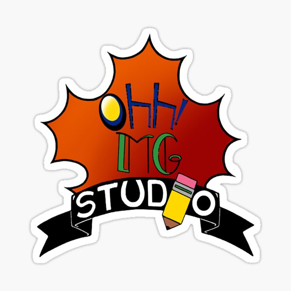 "Ohh! MG Studio Logo " Sticker by SandraN2573692 | Redbubble