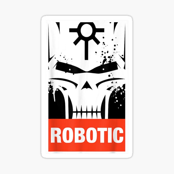 "Warhammers K Inspired Necrons Necron Robotic T-Shirt" Sticker by ...