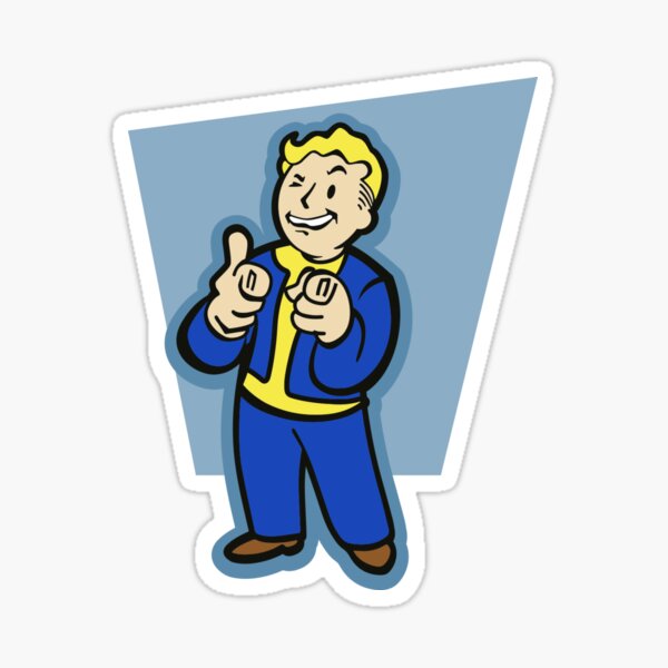 "Vault Boy" Sticker by bnatiez | Redbubble