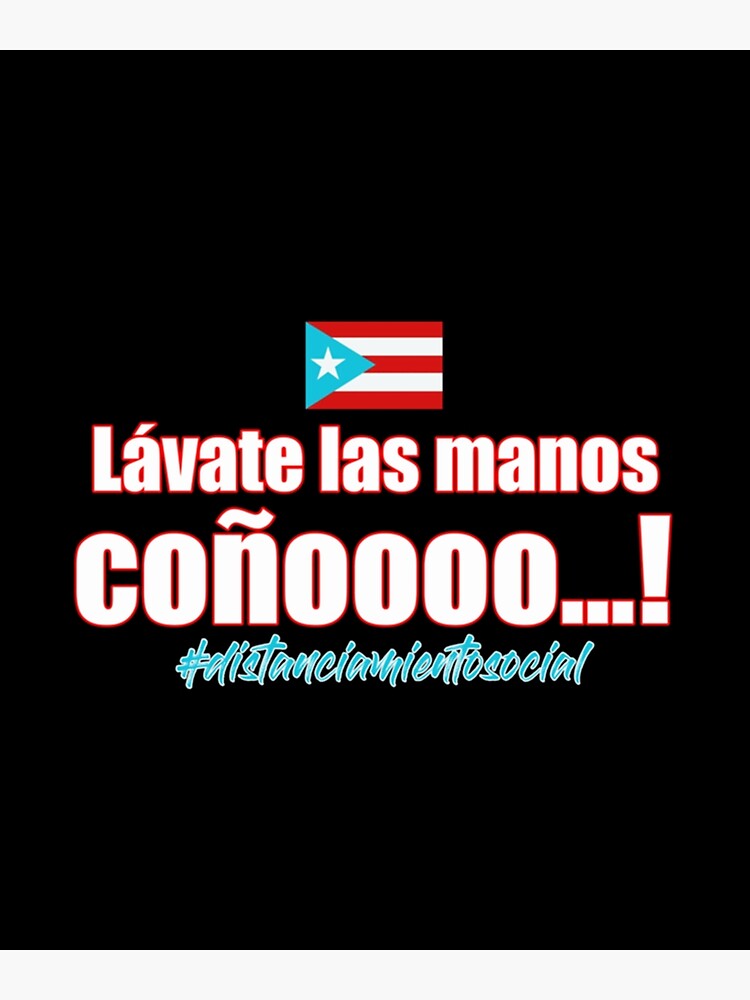 Póster «Lvate las manos coo Bandera de Puerto Rico» de LeandeDendo ...
