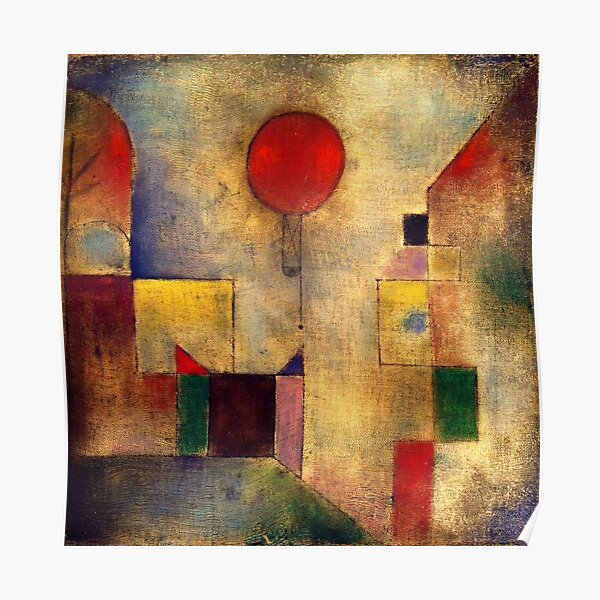 "High Resolution Paul Klee Red Balloon 1922" Poster for Sale by ...