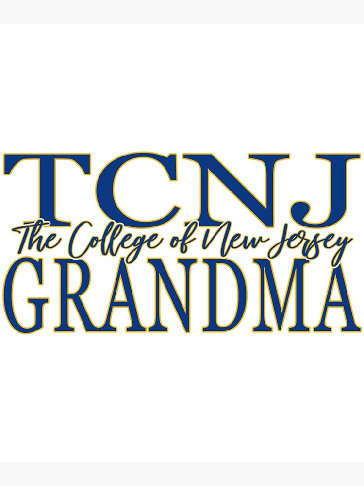 "TCNJ The College of New Jersey Grandma Logo " Art Print by ...