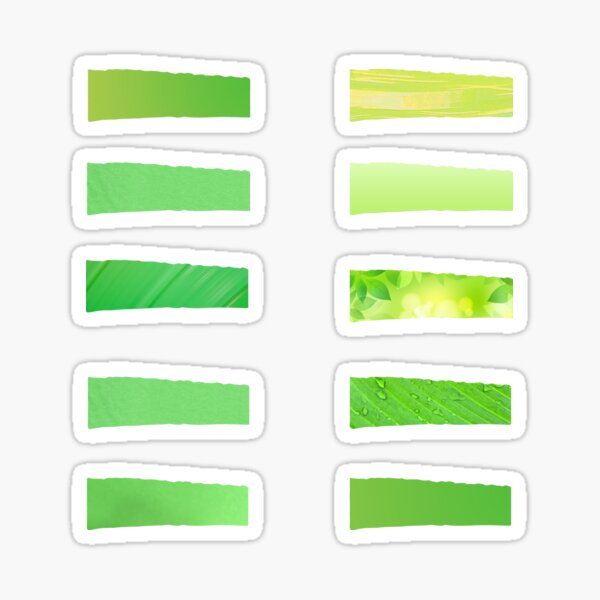 "Green-colored washi tape sticker pack" Sticker by beskrajem | Redbubble