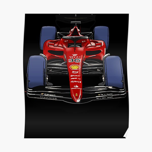 "Scuderia Ferrari Formula 1 car sf22 " Poster by EdSpahr | Redbubble