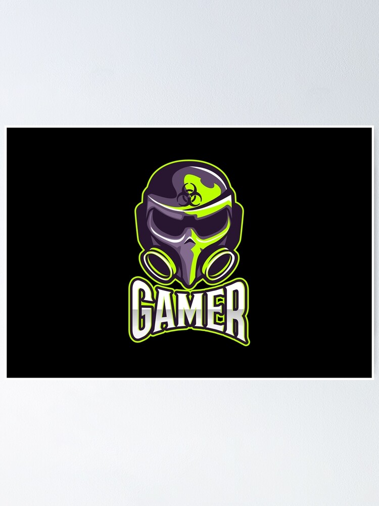 "Gamer with Toxic Masked Shooter" Poster for Sale by PRIVARSHU | Redbubble