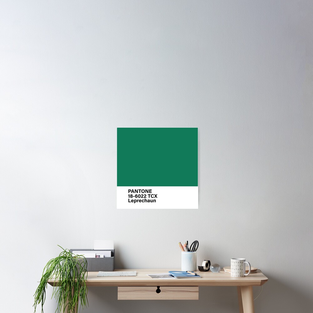 "pantone 18-6022 TCX Leprechaun" Poster for Sale by princessmi-com ...